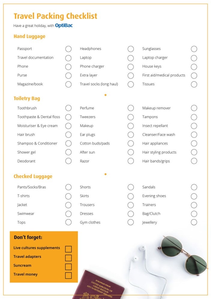 Staying Healthy When Travelling Abroad | Optibac Probiotics